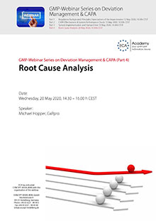 Webinar Series - Deviation Management and CAPA: Root Cause Analysis ...